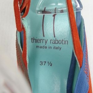 Thierry Rabotin | Shoes | Thierry Rabotin Suede Peep Toe Slingbacks 375 ...